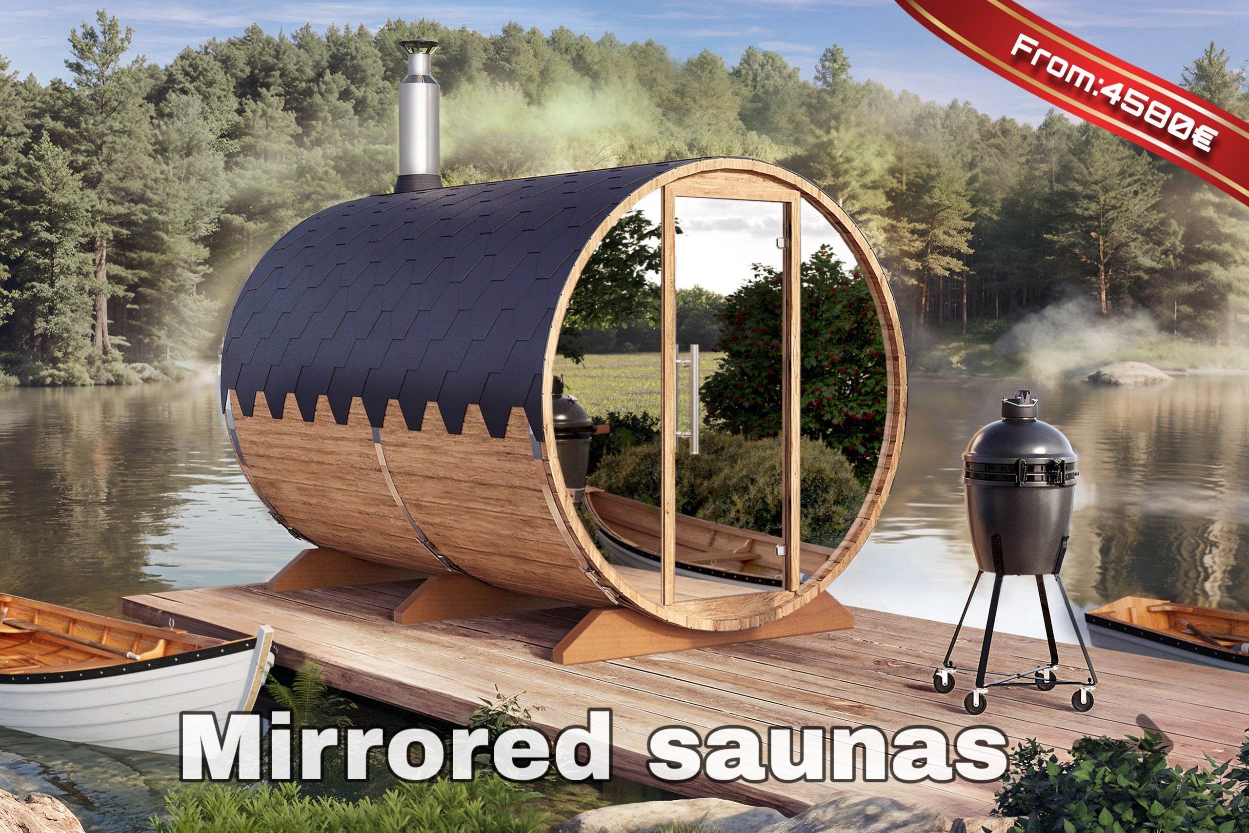 Mirrored Saunas – Where Architecture Meets Reflection – OGNYX